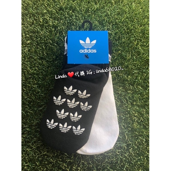 Linda ️代購 現貨 Adidas 童襪 小童 中童 短襪 襪子 防滑 三葉草 黑 H32448 粉 HM1696 | 蝦皮購物