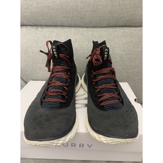 Curry 4 flowtro 復刻 高筒 黑 白 麂皮 籃球鞋 勇士隊 | 蝦皮購物