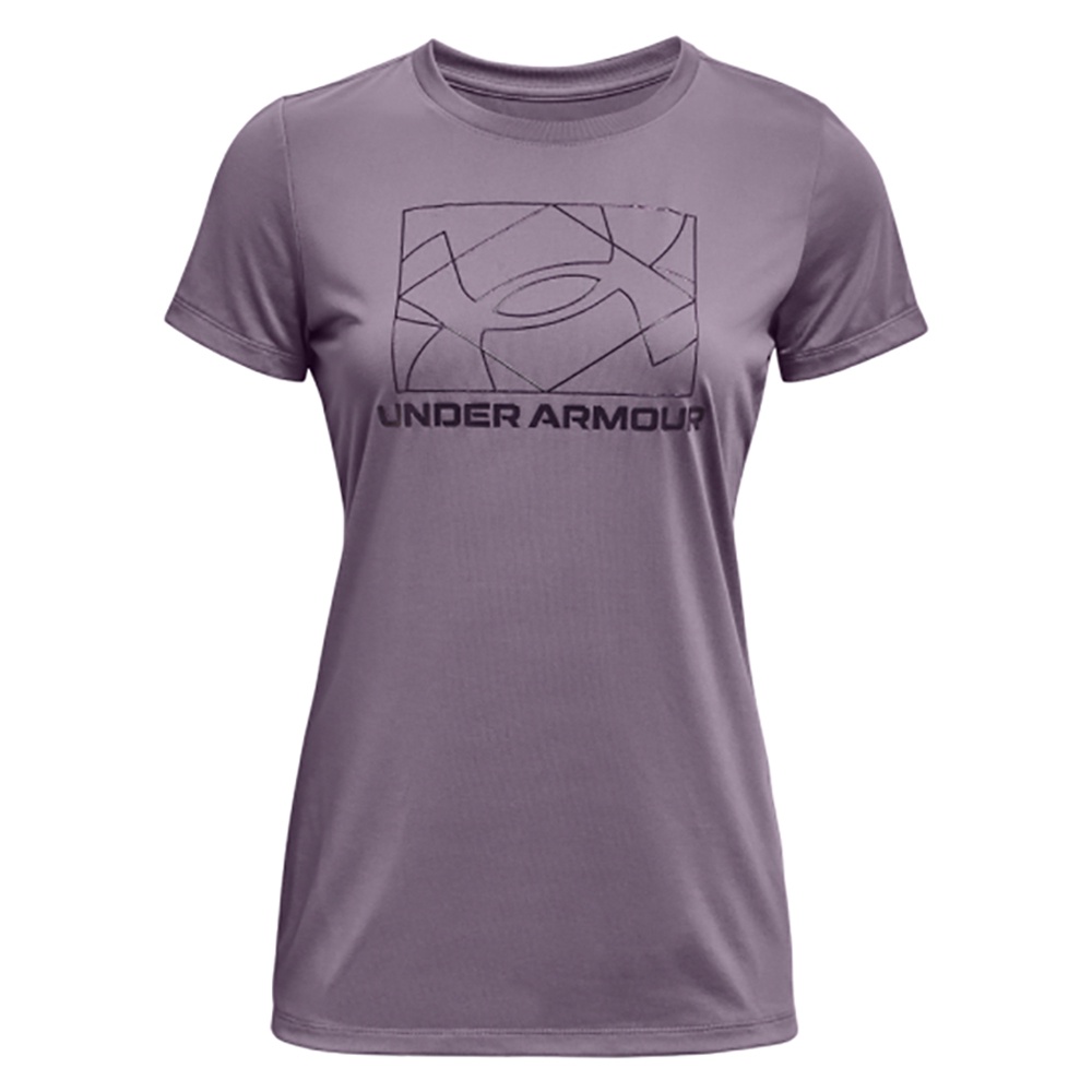 UA Tech 女裝 短袖 訓練 透氣 乾爽 慢跑 紫【運動世界】1369863-530 | 蝦皮購物
