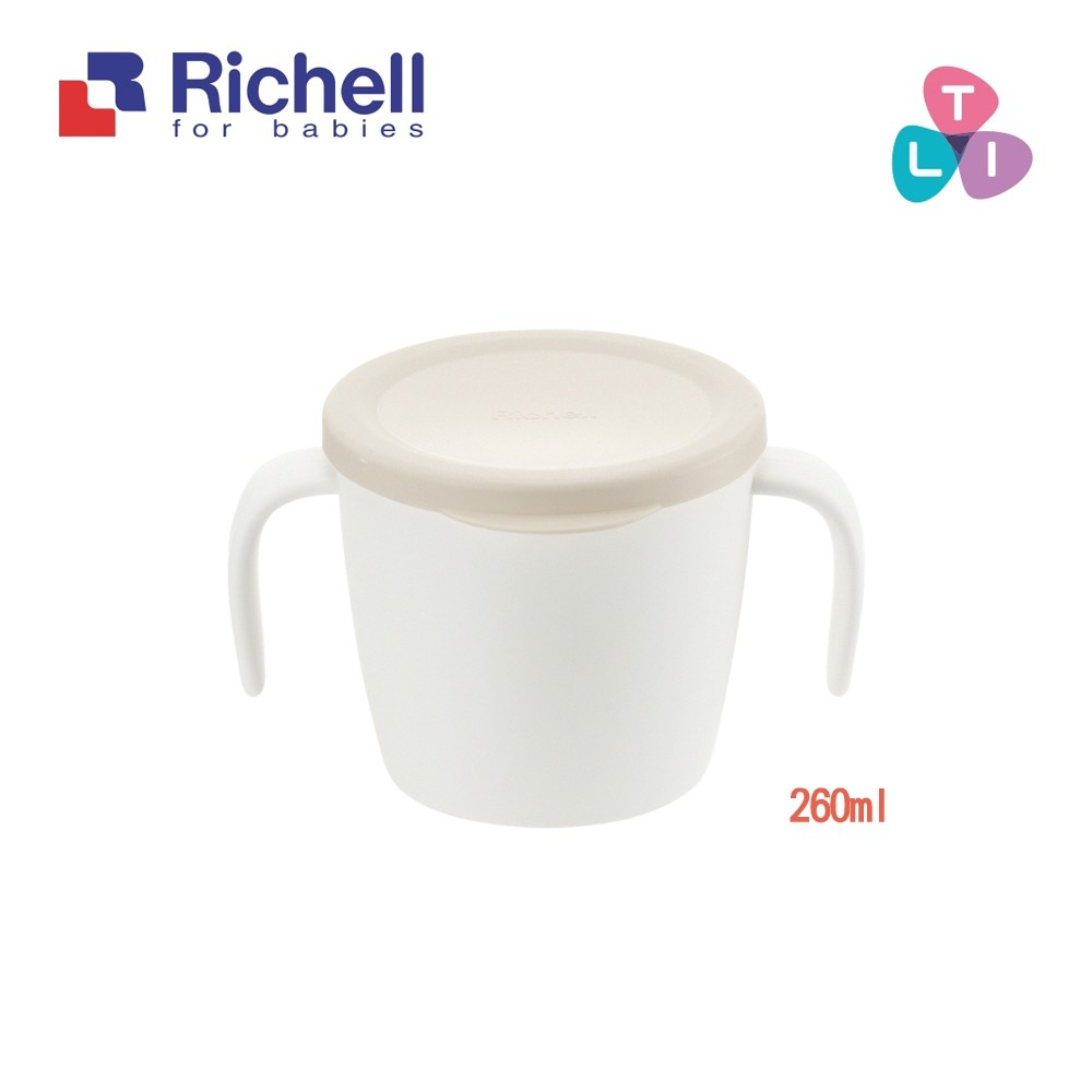 Richell 利其爾TLI雙層可拆式不鏽鋼雙耳杯(附蓋) | 蝦皮購物