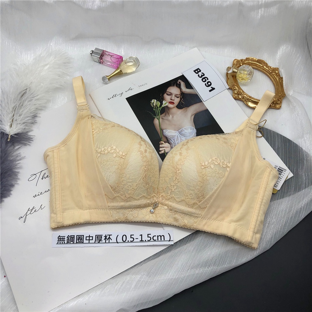 @99bra B3691 尺寸36B 80B 淺杯爆乳款 集中聚攏 無鋼圈內衣 調整型內衣 機能型內衣 | 蝦皮購物