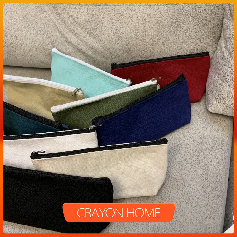 Ohaya 媽媽手作 古著感 大容量文具袋 筆袋 可diy手繪素色 帆布袋 收納袋 文青風 渣像素實拍圖 D007 | 蝦皮購物