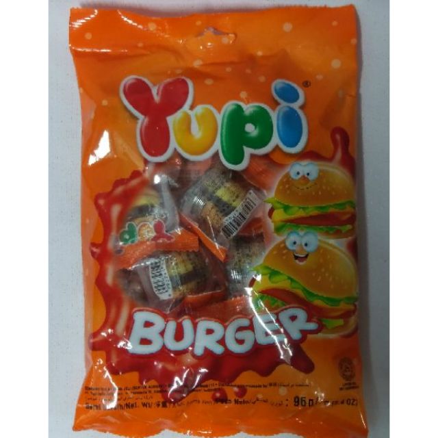 迷你漢堡軟糖 84g/包 yupi 呦皮 慧鴻 脆皮大漢堡軟糖 漢堡 QQ軟糖 軟糖 印尼 進口 便宜 好玩 好吃 | 蝦皮購物
