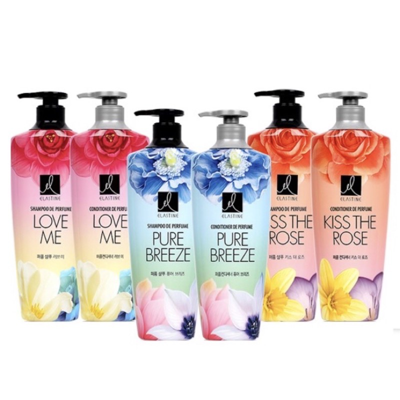 *蘋果綠*韓國ES Elastine奢華香水洗髮精/潤髮乳600ml(超取限4瓶) | 蝦皮購物