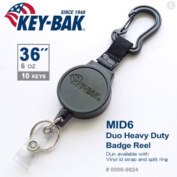 【電筒魔】 KEY BAK MID6系列中型 36”迷你伸縮鑰匙圈／D扣款--附識別證扣環 #0006-0824 | 蝦皮購物