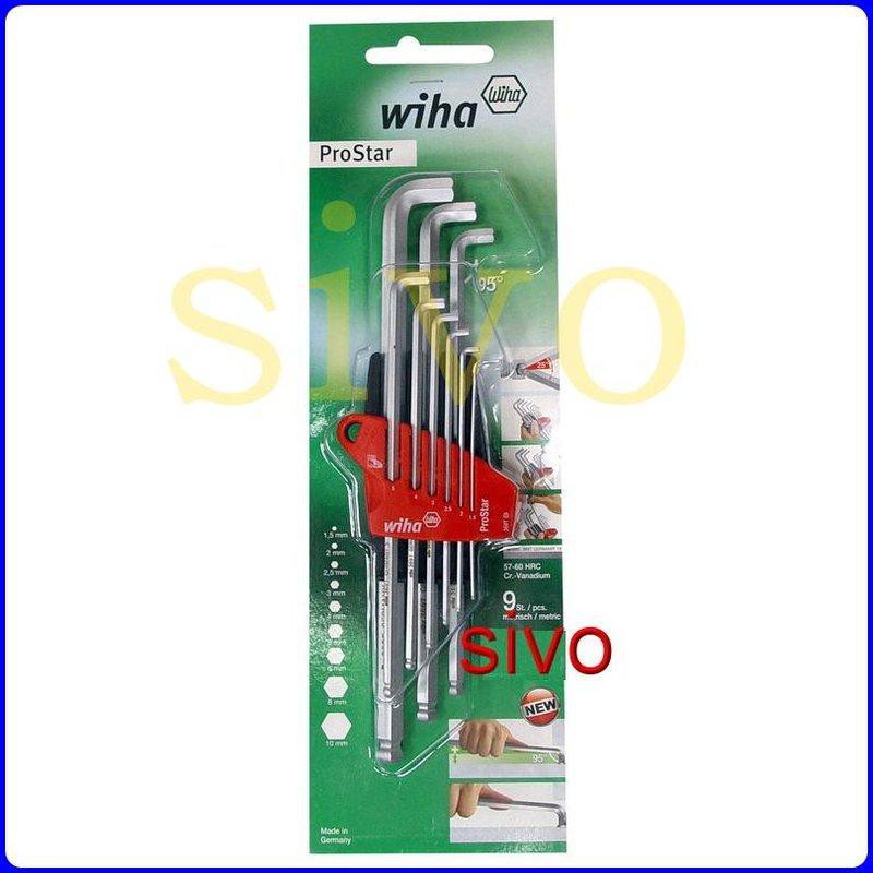 德國Wiha SB 369T S9 9支組 短頭 球頭 扳手組 模具 精密機械 六角球頭 L-key | 蝦皮購物