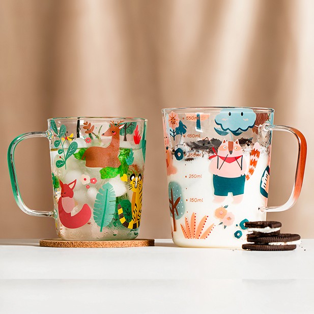 CYBIL HOME 玻璃杯 燕麥杯 牛奶杯 玻璃馬克杯 星巴克馬克杯 梅森杯 早餐杯 耐熱玻璃杯 馬克杯大容量 | 蝦皮購物