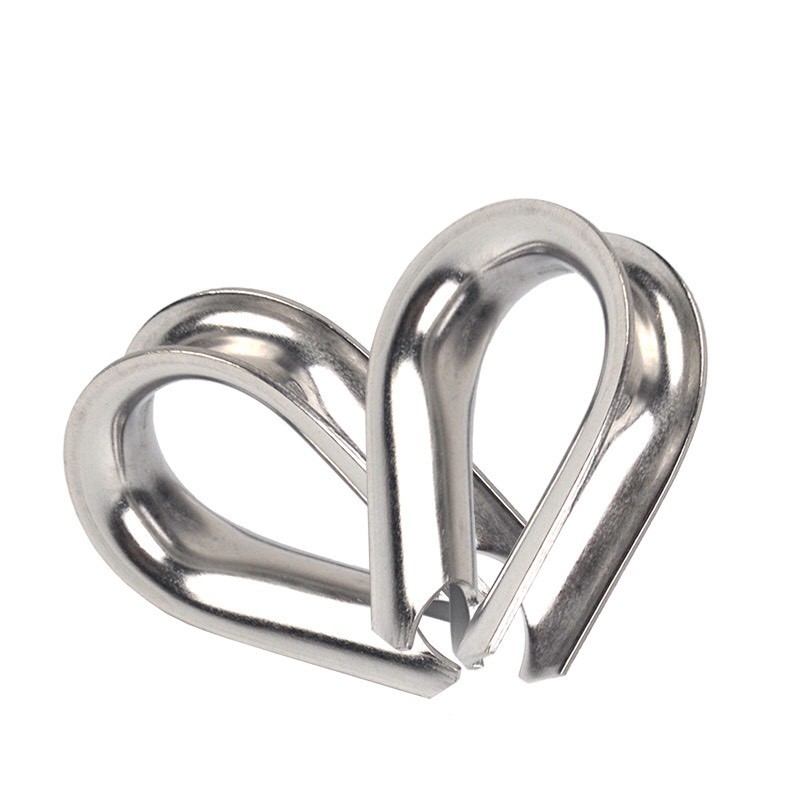 【susumy】 304毛眼環 小尺寸 毛眼圈 白鐵 鋁套 不鏽鋼索 鋼索夾 伸縮器 鋼索保護套 雞心環 | 蝦皮購物