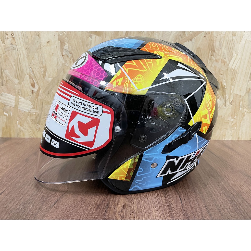 NHK R1 半罩式 安全帽 內墨鏡 KA17 #4 Brno | 蝦皮購物