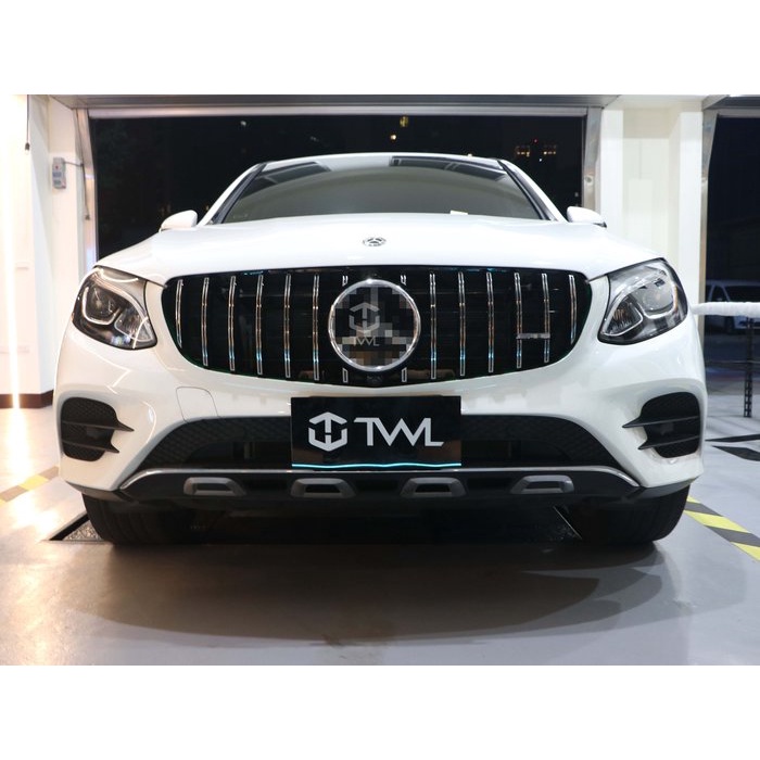 TWL台灣碳纖 BENZ賓士 GLC X253 W253直立式鍍鉻GTR AMG款 前期 水箱罩 | 蝦皮購物