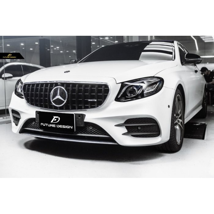 【Future_Design】BENZ W213 全車系專用 GT款 直瀑式 全黑水箱罩 E220 E250 E300 | 蝦皮購物