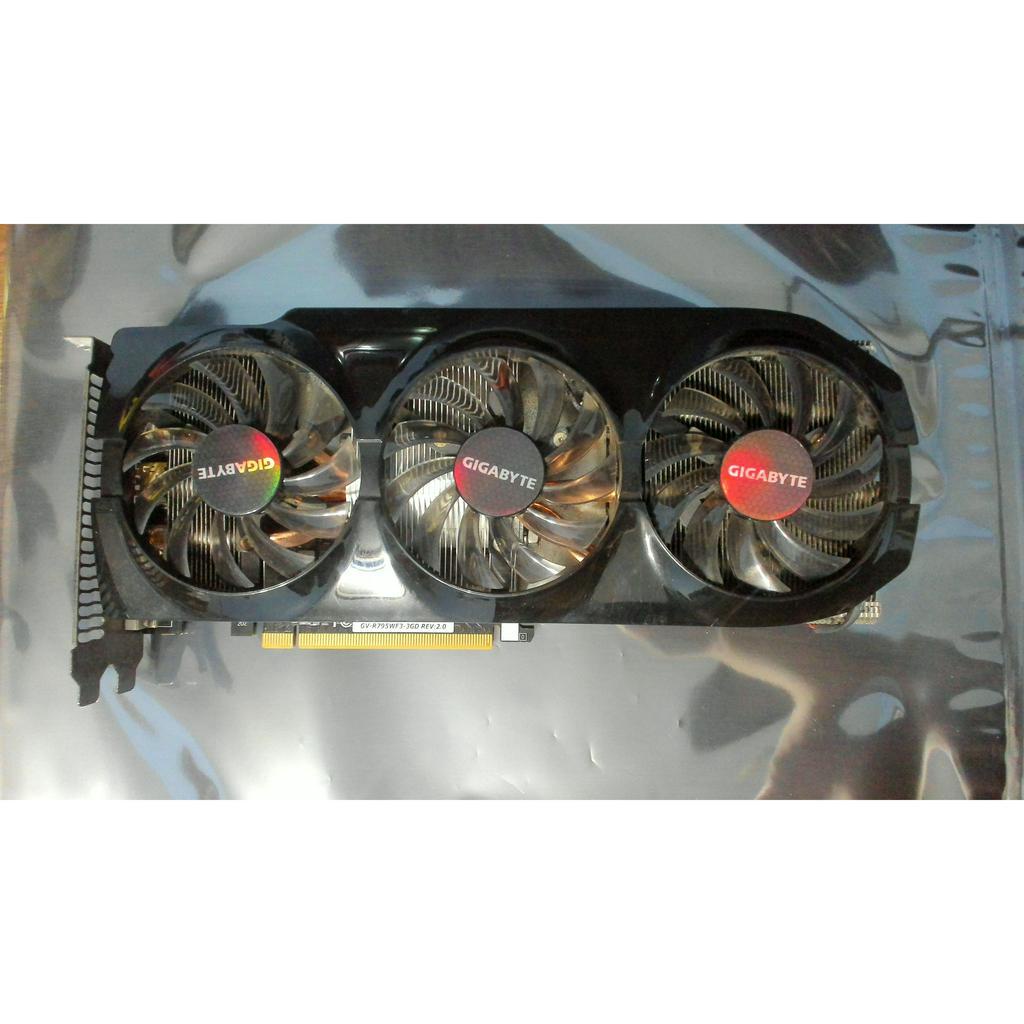 (良品) GIGABYTE 技嘉 GV-R795WF3-3GD rev2.0 HD7950 顯示卡 | 蝦皮購物