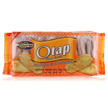 【Eileen小舖】菲律賓 LAURA'S OTAP 千層牛舌餅 香草 210g | 蝦皮購物