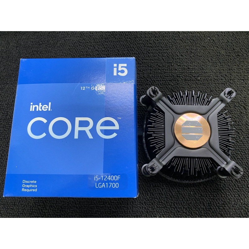 全新(原廠風扇) Intel i5-12400F/銅底/1700腳位/CPU 風扇/附贈原廠外包裝盒/無CPU | 蝦皮購物