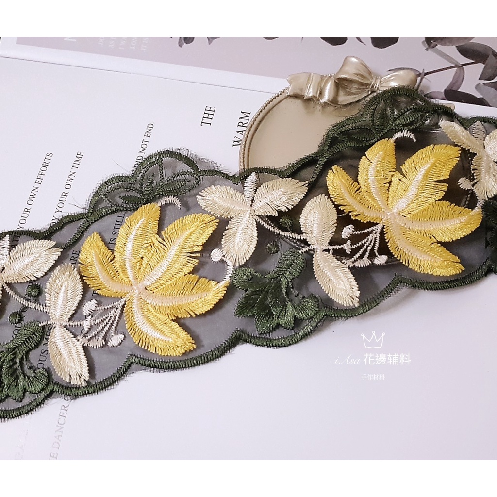 《iAsa愛莎の》手作材料 立體彩繪歐根紗刺繡花邊diy裙邊裙擺裝飾花邊輔料 | 蝦皮購物