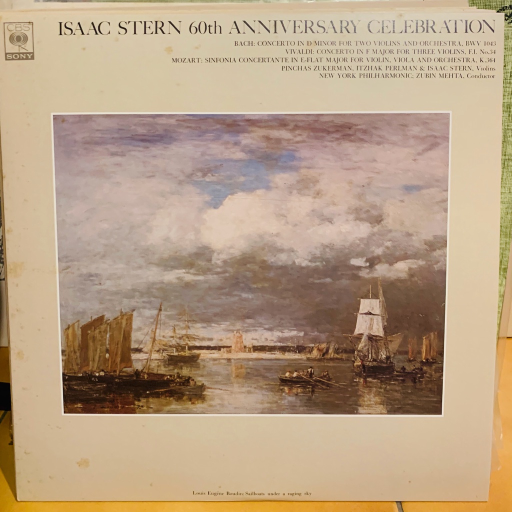 黑膠唱片 提琴 Bach 巴哈 雙小提琴協奏曲 Issac Stern 60週年紀念音樂會 絕版名盤 | 蝦皮購物