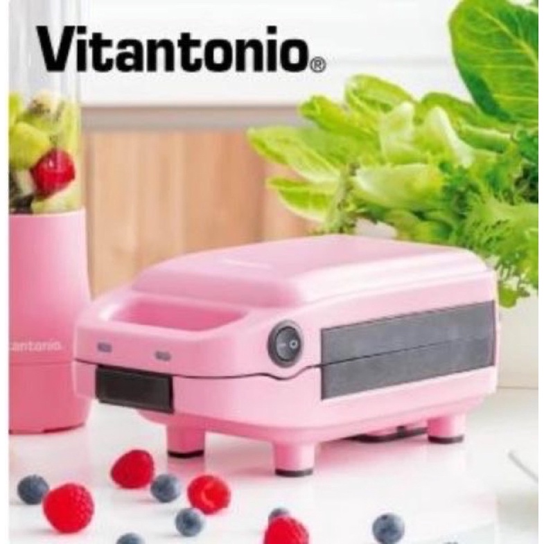 Vitantonio 小小V厚燒熱壓三明治機 蜜桃粉 VHS-10B-PH | 蝦皮購物