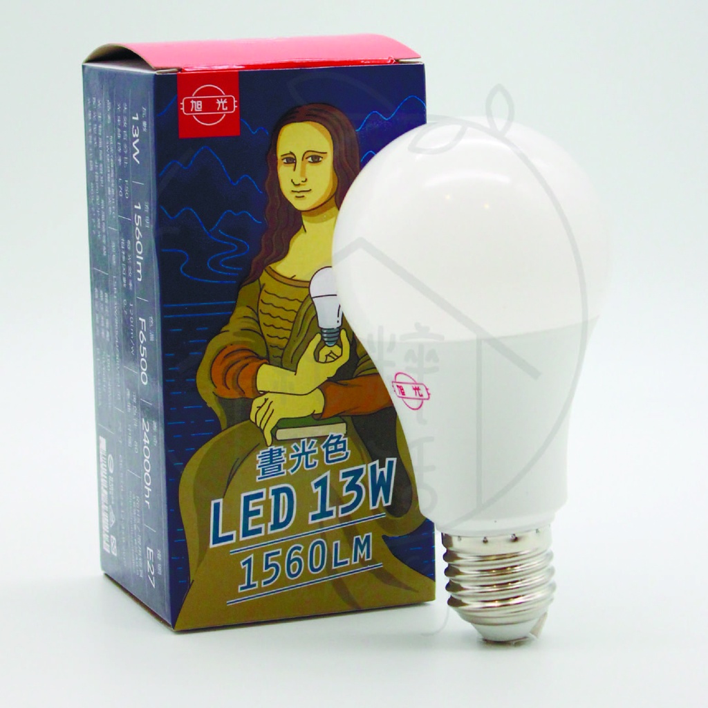 【life liu6號倉庫】附發票 旭光 LED 13W 白光 黃光 自然光 E27 全電壓 球泡燈 另有10W/16W | 蝦皮購物