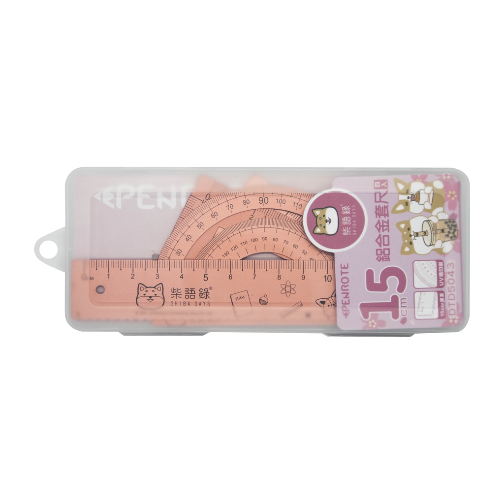 筆樂PENROTE★柴語錄15cm鋁合金4入套尺【正版"獨家"授權】 四入尺 直尺 三角尺 量角器/DTD5043 | 蝦皮購物