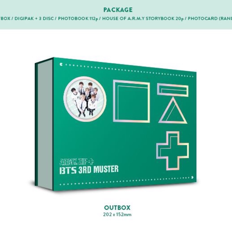 現貨| 藍光版 BTS 3rd MUSTER ARMY.ZIP 三期見面會 DVD 防彈少年團 | 蝦皮購物