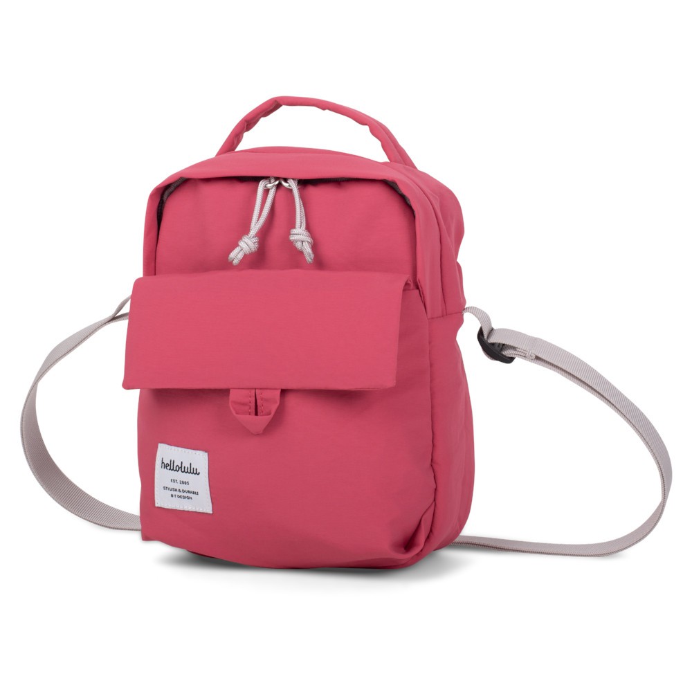 Hellolulu CarterXS迷你多功能斜背包-胭脂紅 | 蝦皮購物