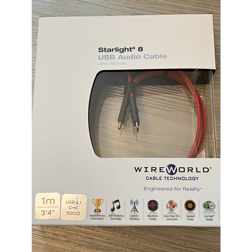 Wireworld Starlight 8 星光USB3.1 高速傳輸線 C to C 1M | 蝦皮購物