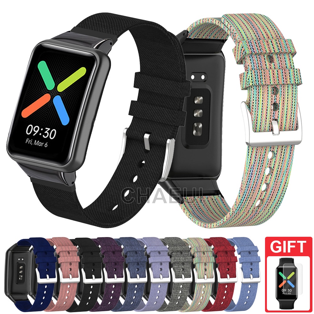 OPPO Watch Free 錶帶 尼龍錶帶 帆布尼龍錶帶 透氣錶帶 替換腕帶 | 蝦皮購物