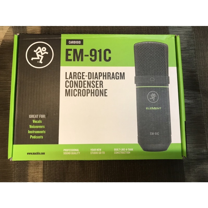 傑禾樂器～Mackie EM-91C EleMent系列 大振膜 電容式 麥克風 主唱 直播 | 蝦皮購物