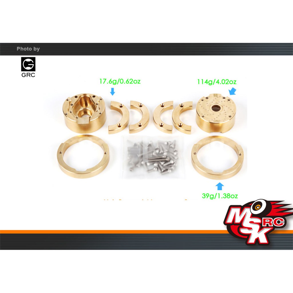 ~MSK RC~ GRC改裝 TRX-4 車橋門邊配重塊全套版188g*2(全配330g) | 蝦皮購物
