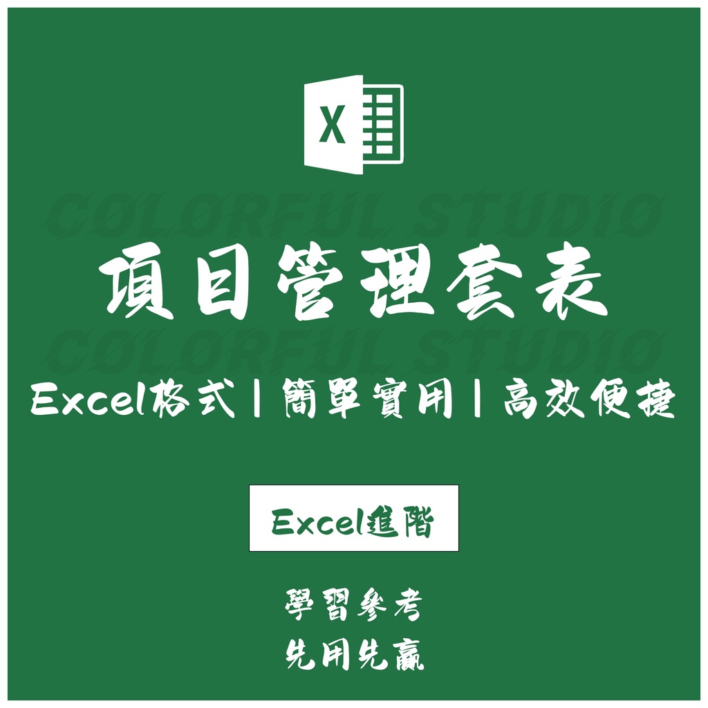 「excel進階」項目管理套表excel表格 工作分解進度計劃表 風險管理表項目總結ex2022021104 蝦皮購物 