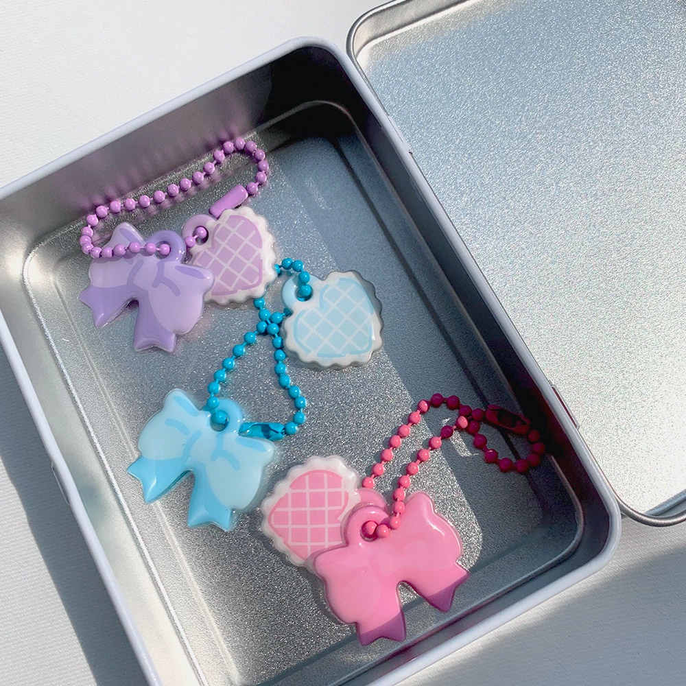 [SOOANG STUDIO] Heart cushion key ring 3 types/鑰匙圈·吊飾·鑰匙扣 | 蝦皮購物