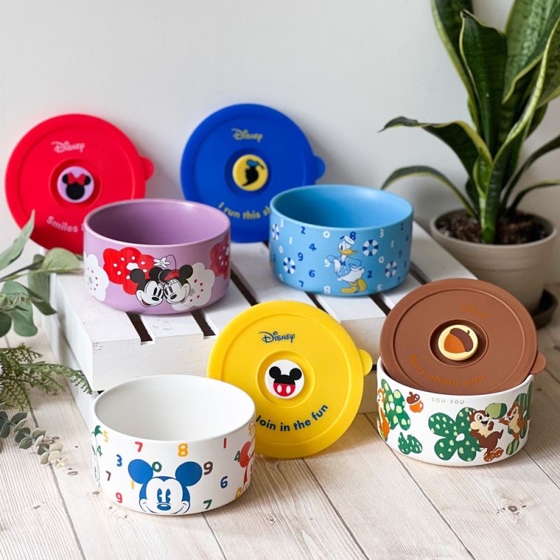 《茶蛋市集》 *現貨出清* 7-11 x SOU SOU x 迪士尼 陶瓷碗 蓋子 Disney 共四款 sou sou | 蝦皮購物