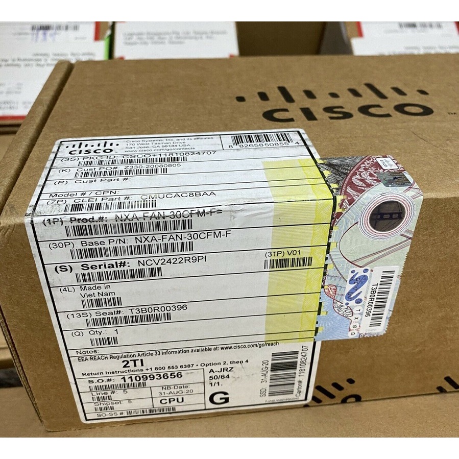 【全新盒裝】思科 Cisco NXA-FAN-30CFM-F 風扇 用於C9300系列 交換機 Catalyst | 蝦皮購物