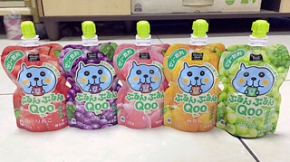 #悠西將# {現貨} 日本Qoo 果汁果凍飲 果凍飲 紫葡萄 水蜜桃 白葡萄 蘋果 Qoo果凍 蒟蒻凍飲 | 蝦皮購物