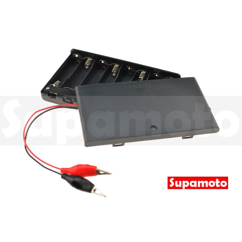 -Supamoto- 12V 電池盒 3號電池 AA電池 8顆 行動電源 燈條 乾電池 LED 測試 隨身 電池座 | 蝦皮購物