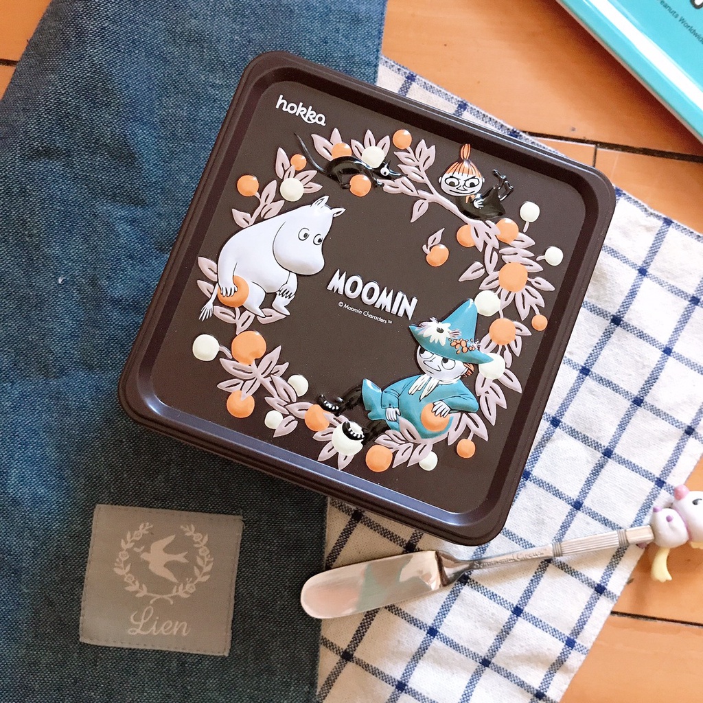 異國零食｜日本直送 Hokka 北陸製菓 moomin 嚕嚕米浮雕立體餅乾鐵盒 造型餅乾 伴手禮 巧克力餅乾 餅乾 | 蝦皮購物