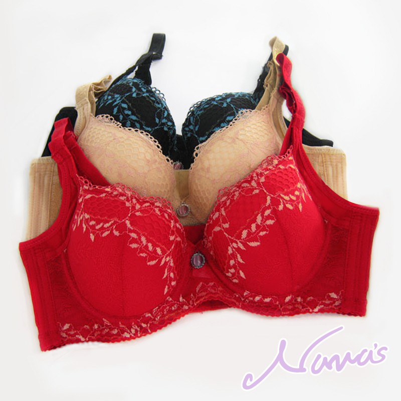 【露娜斯Nunas】蕾絲款高脅邊包覆防副乳機能內衣 U8853 零碼 隨機色 | 蝦皮購物