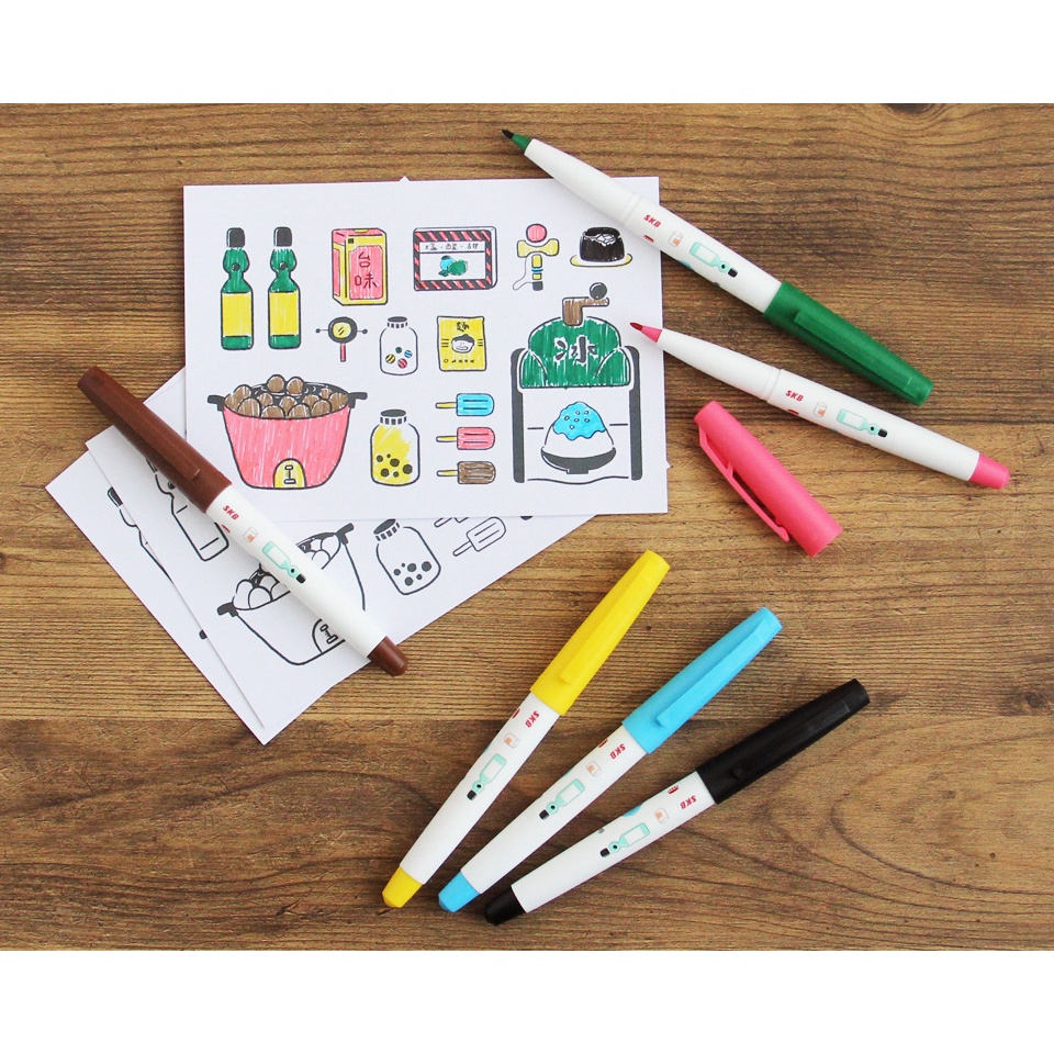 JTK 皮皮龜 SKB M-10C 6入 台味 經典 秘書 簽字筆 1F | 蝦皮購物