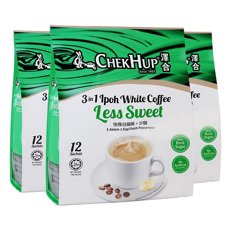 [現貨] 馬來西亞 澤合 怡保即溶白咖啡 減糖 三合一 420g (12小包) 香濃 CHEK HUP 東南亞美食伴手禮 | 蝦皮購物