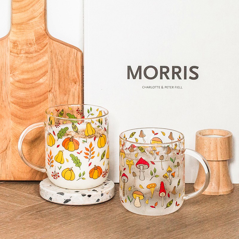 CYBIL HOME 玻璃杯 燕麥杯 牛奶杯 玻璃馬克杯 星巴克馬克杯 梅森杯 早餐杯 耐熱玻璃杯 馬克杯大容量 | 蝦皮購物