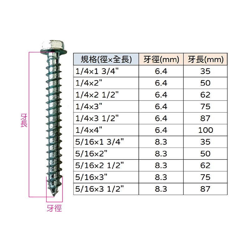 【susumy】10支 不銹鋼 白鐵 水泥釘 藍波釘 鋁門釘 六角水泥釘 水泥螺絲 大頭壁釘 鑽兼鎖 | 蝦皮購物
