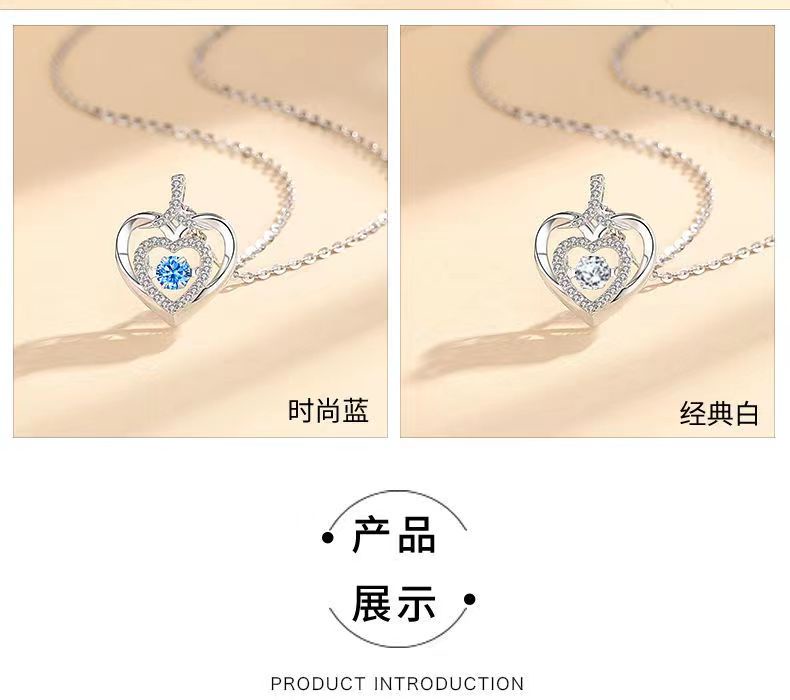 台灣熱銷 七夕送禮 心上人項鏈女 純銀S925 跳動的心吊墜之心 心形吊墜 七夕情人節送女友 送老婆 520 紀念日送禮 | 蝦皮購物