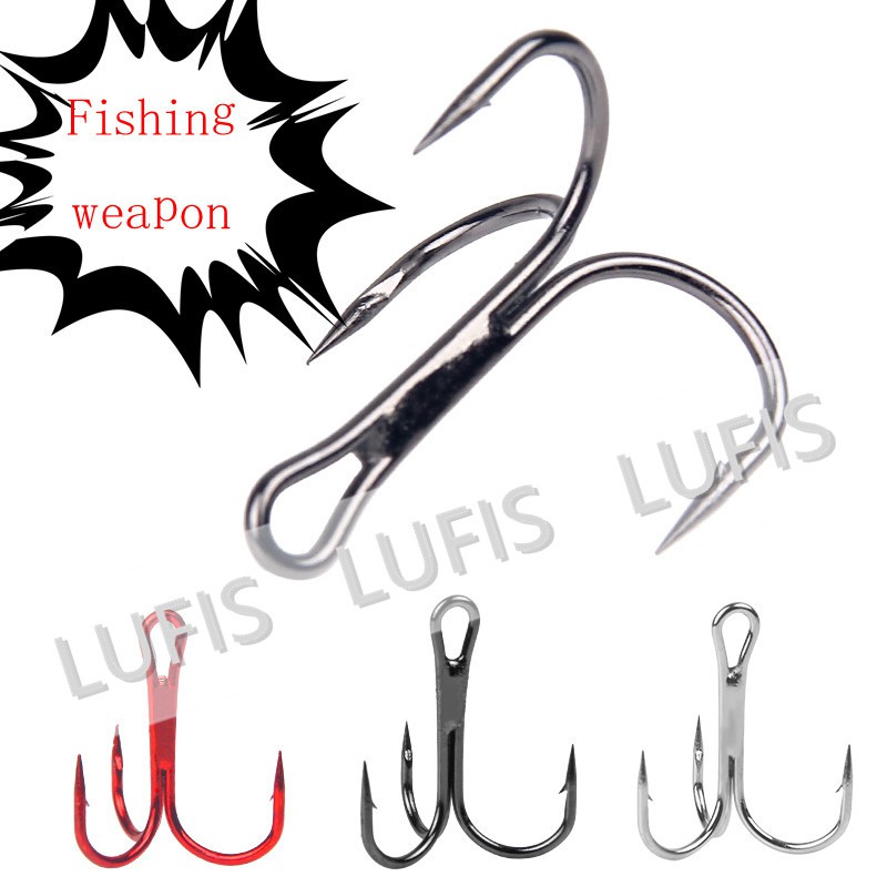 【OMICON 24H出貨】蘆芽餌魚鉤箱，2#4#6#8#三錨鉤，紅鎳黑鎳白鎳高碳鋼 | 蝦皮購物