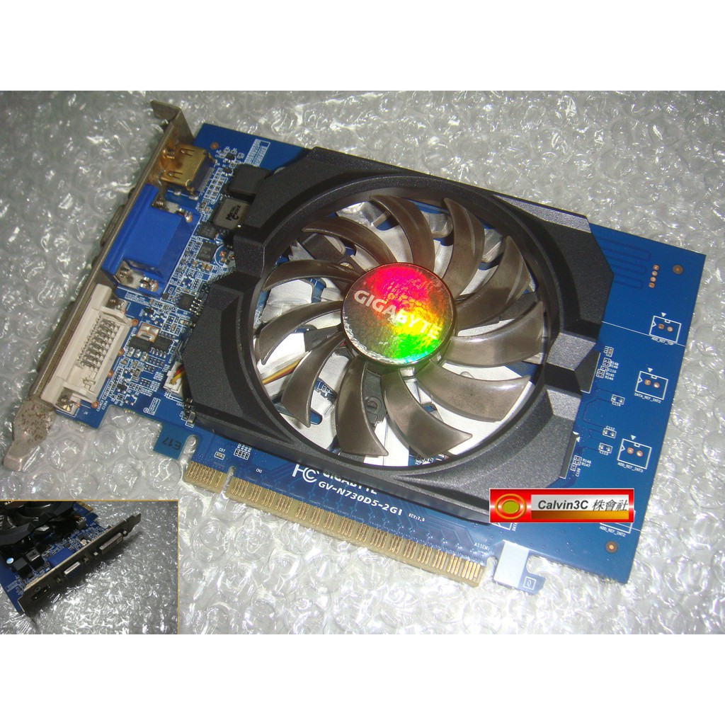 技嘉 GV-N730D5-2GI GeForce GT730 DDR5 2G 128 bit 風扇版 超耐久 HDMI | 蝦皮購物