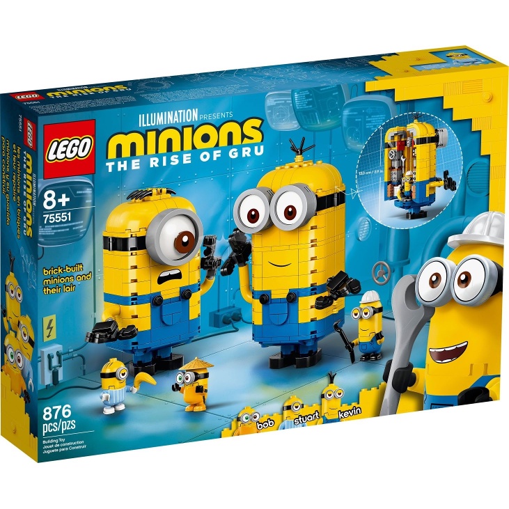 LEGO 75551 Brick-built Minions Figure 小小兵 | 蝦皮購物