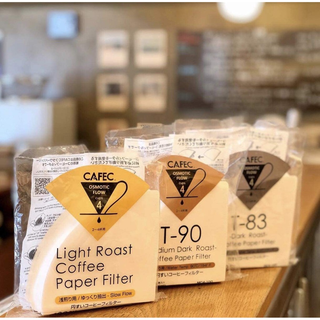 日製 CAFEC/三洋濾紙 錐形漂白 淺焙T-92│中焙T-90│深焙T-83 V60咖啡手沖濾紙 | 蝦皮購物