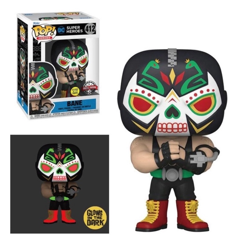 Funko PoP 412 DC Super Heroes 班恩 BANE 夜光版 代理版 glows 亡靈節 | 蝦皮購物