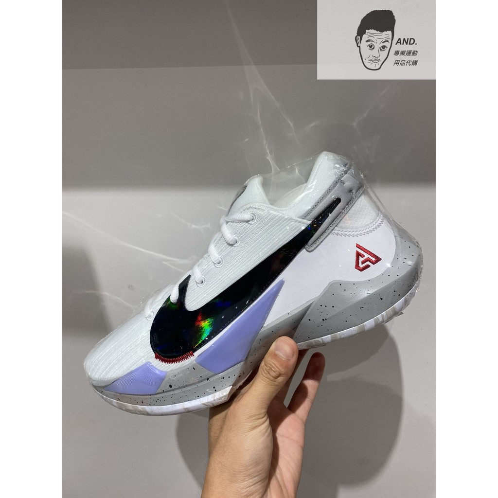 【AND.】NIKE ZOOM FREAK 2 白灰紫 皮革 字母哥 籃球鞋 運動 穿搭 男款 CK5825-100 | 蝦皮購物