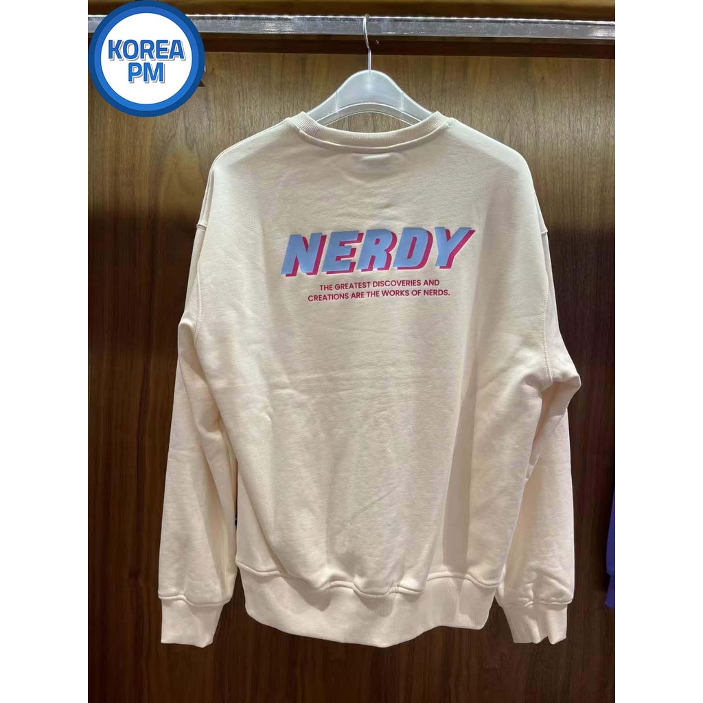 [KOREA PM] 韓國 NERDY 22FW Layered Cursive 大LOGO 大學T 套裝 秋冬新款 | 蝦皮購物