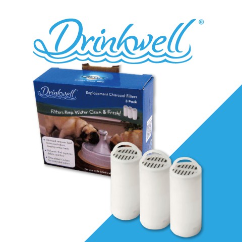 ~Petroyal~ 美國 好好喝 DrinkWell 360度寵物噴泉活性碳濾芯 3個入 | 蝦皮購物